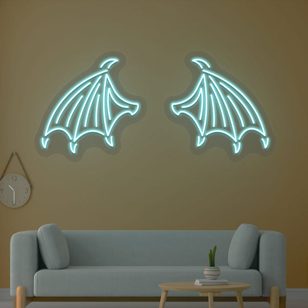 Buy Bat Wings Neon Sign Online - Perfect for Home Decor & Parties