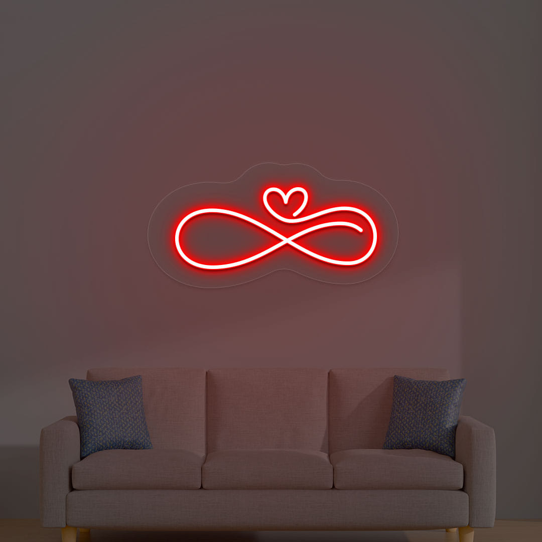 Buy Infinity Heart Neon Sign Online with 2 Years Warranty