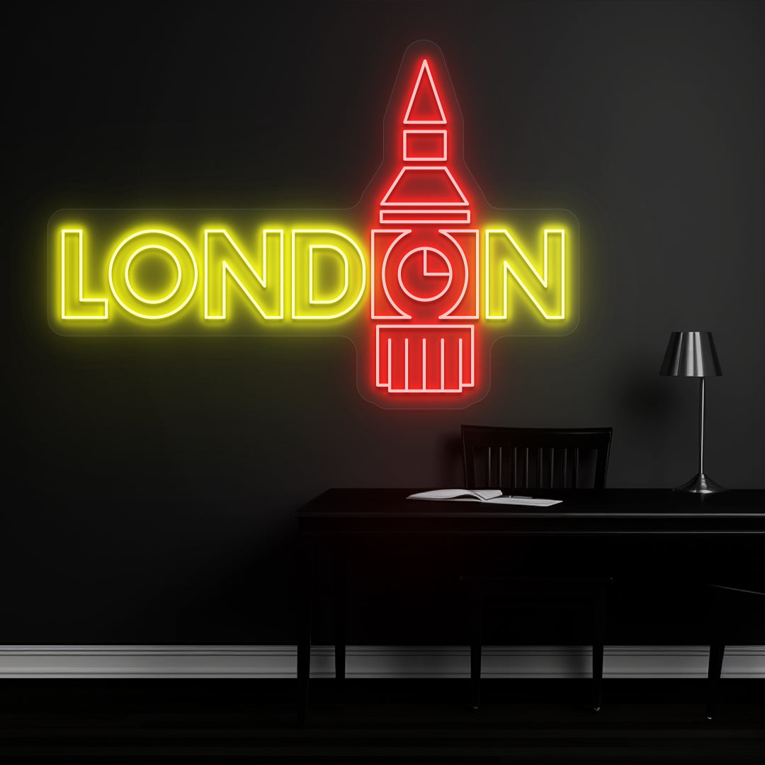 London Neon Sign India | LED Wall Light for Travel Lovers