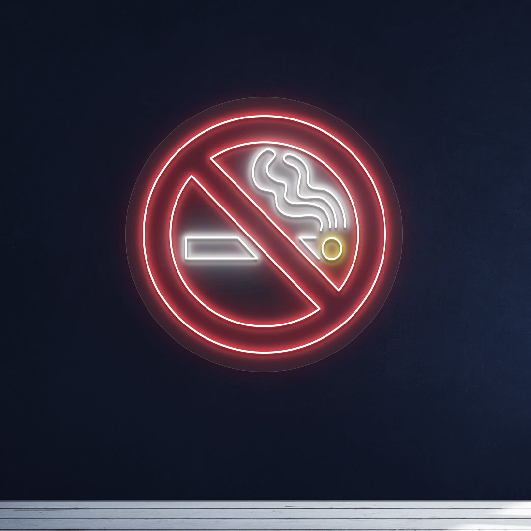 Buy No Smoking Neon Sign | LED Wall Sign by Sparky Neon
