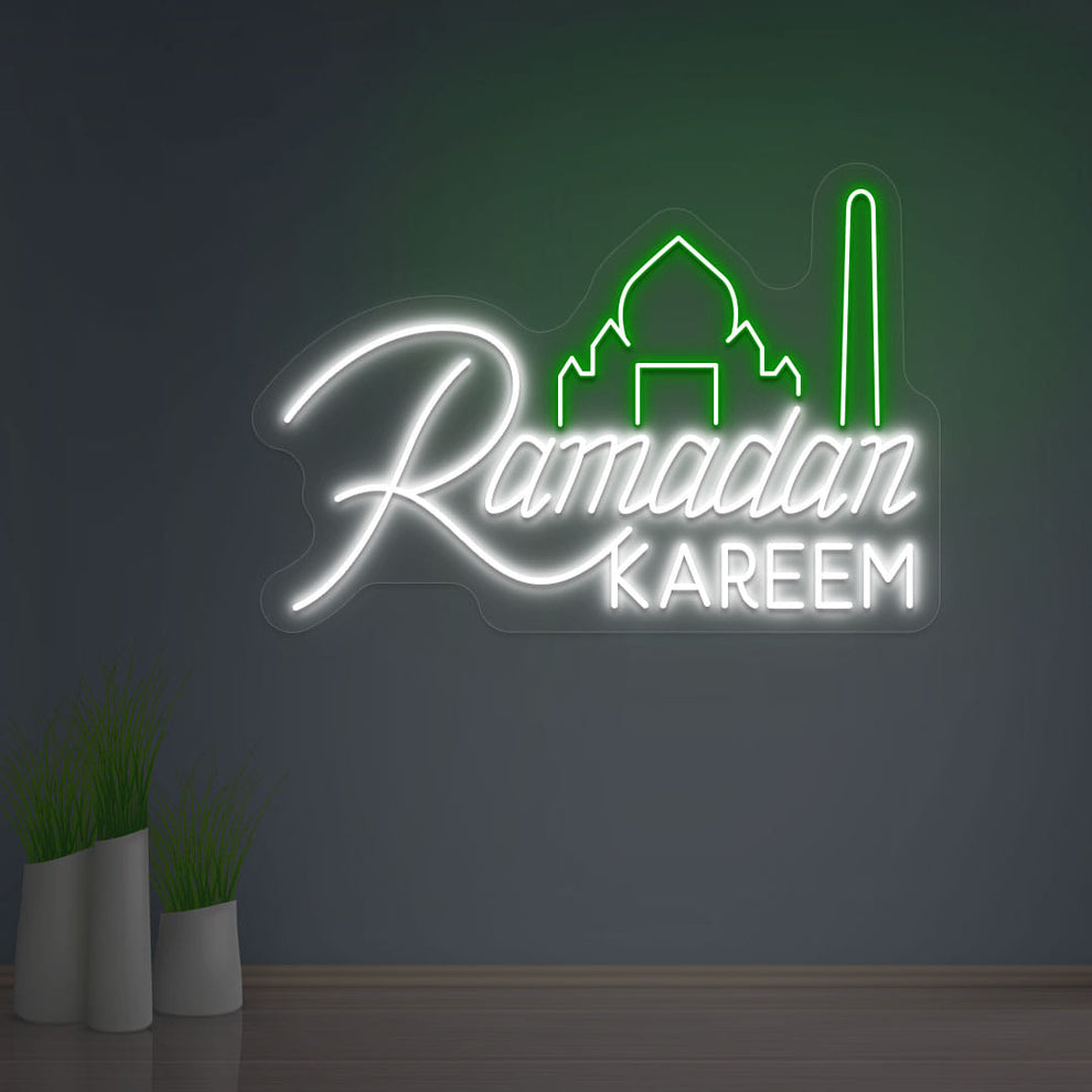 Ramadan Kareem Neon Sign – Elegant Decor for the Holy Month