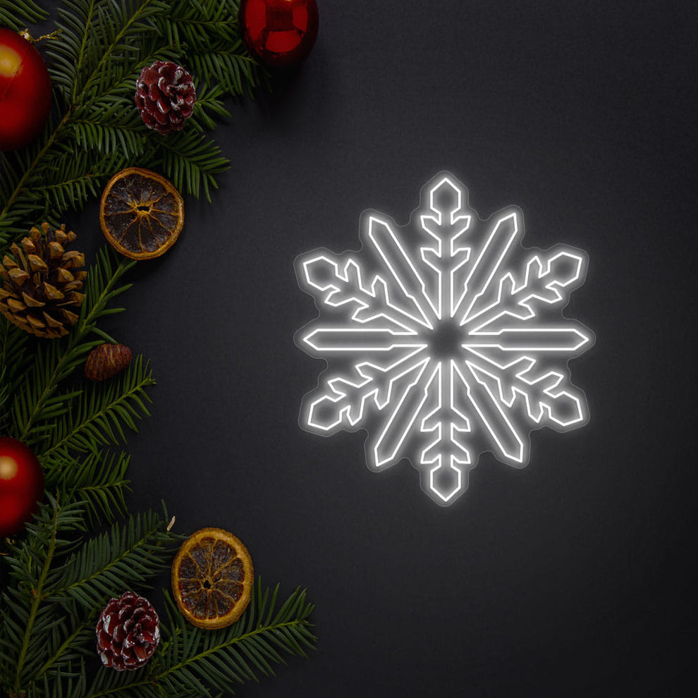 Buy Snowflake Neon Light Sign – Winter LED Wall Decor