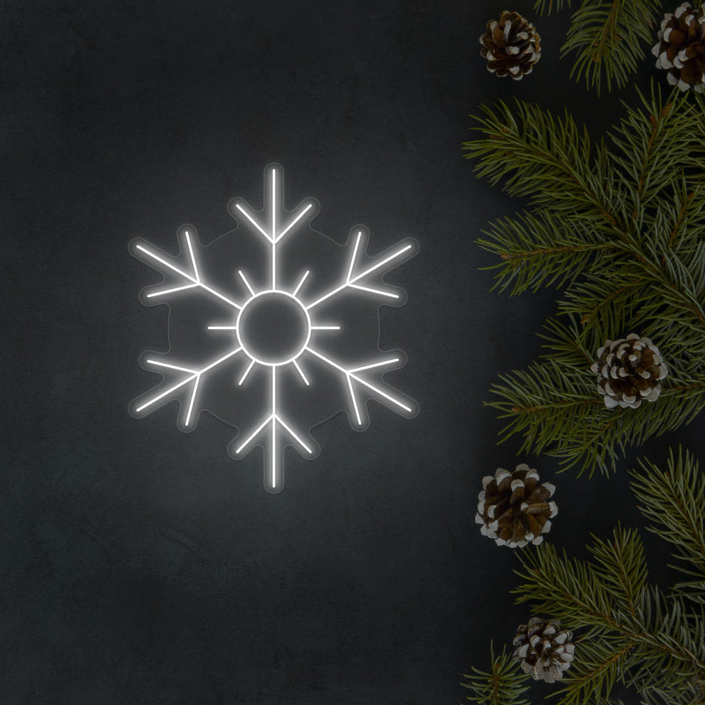 Buy Snowflake Neon Sign – Elegant Winter LED Light Decor